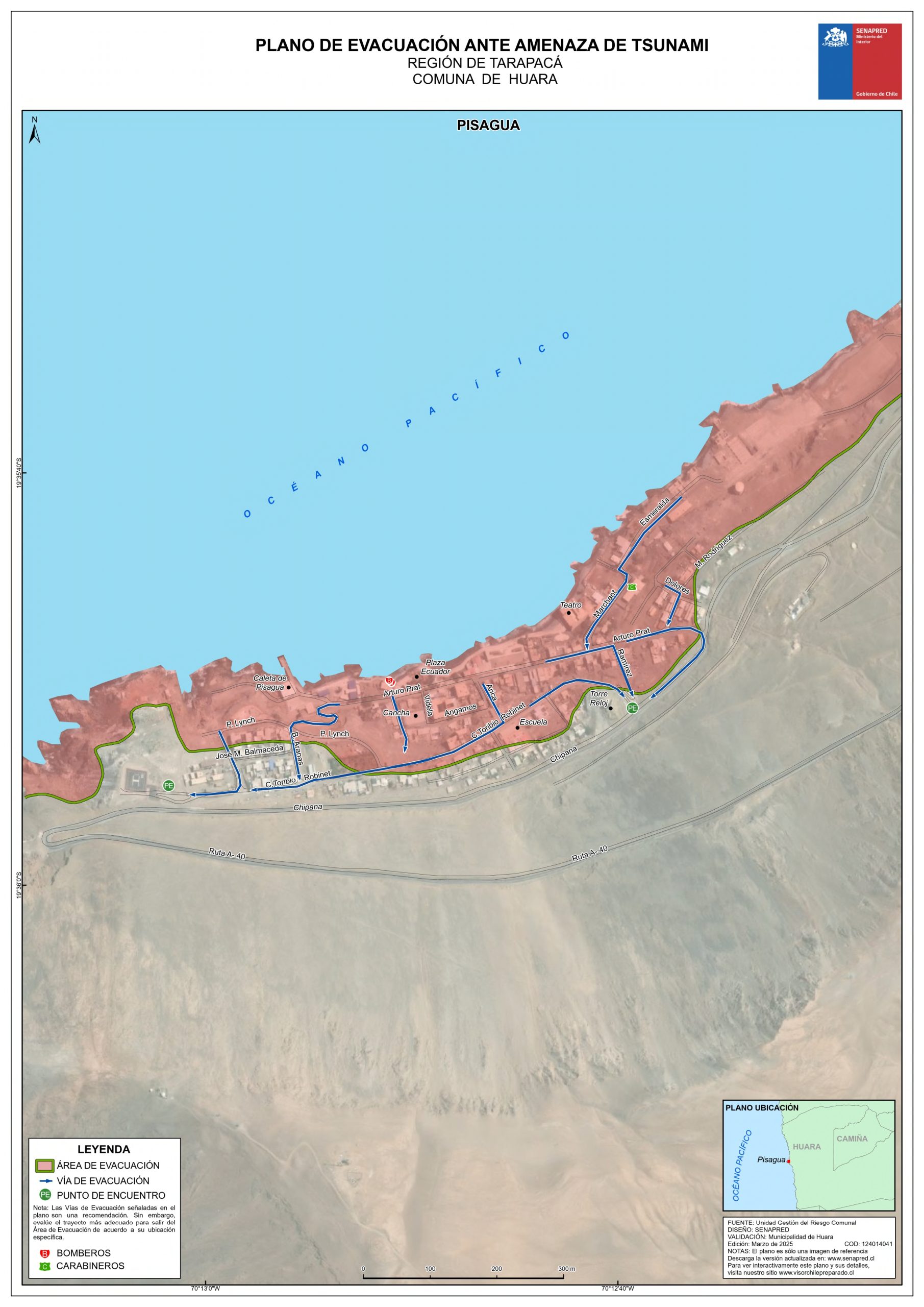 Revisa aquí los mapas de evacuación de Iquique y Pisagua ante la alerta ...